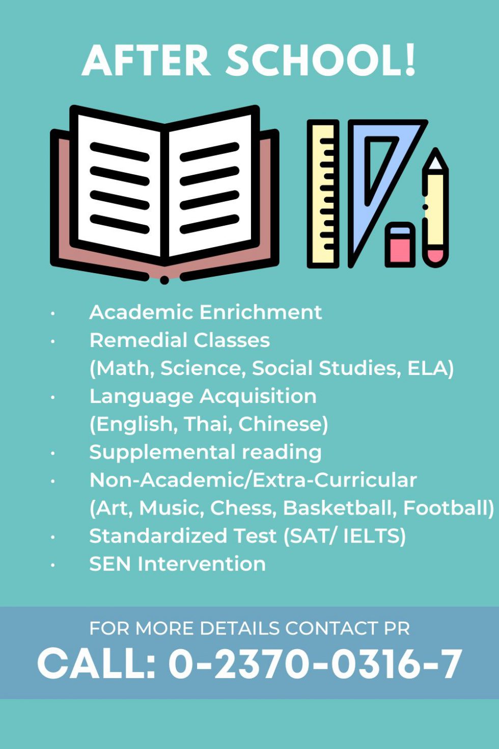 After-School Study Program - Ramkhamhaeng Advent International School ...